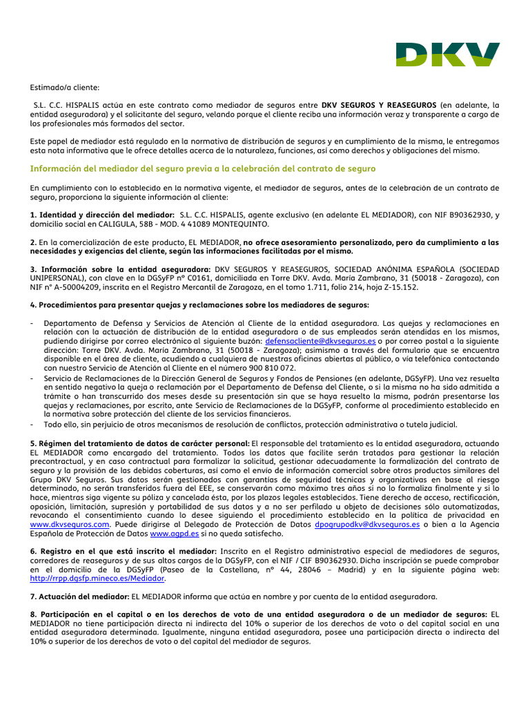 Proyecto - DKV Integral Elite | PDF