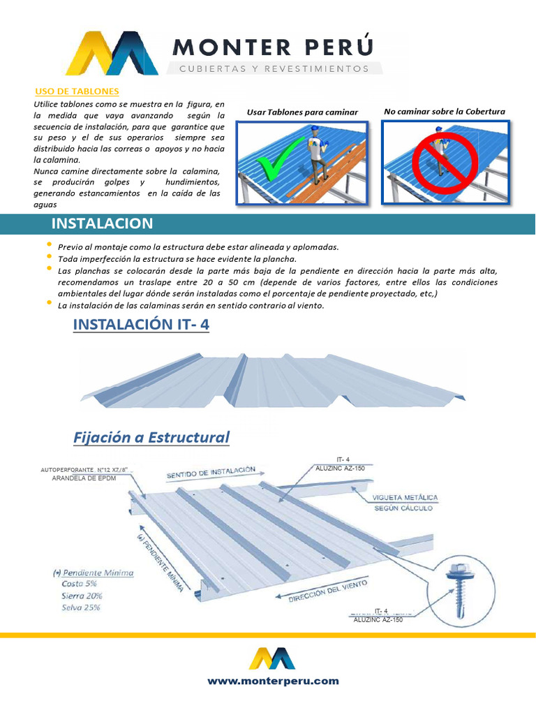 Instalación Calaminon TI | PDF