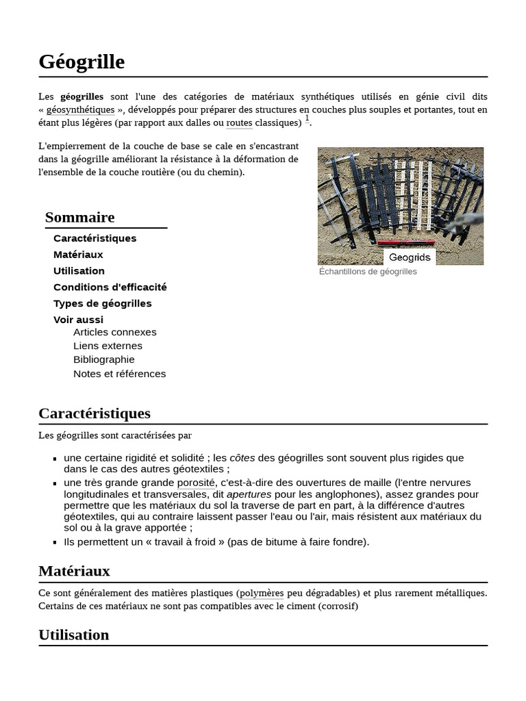 Géogrille | PDF