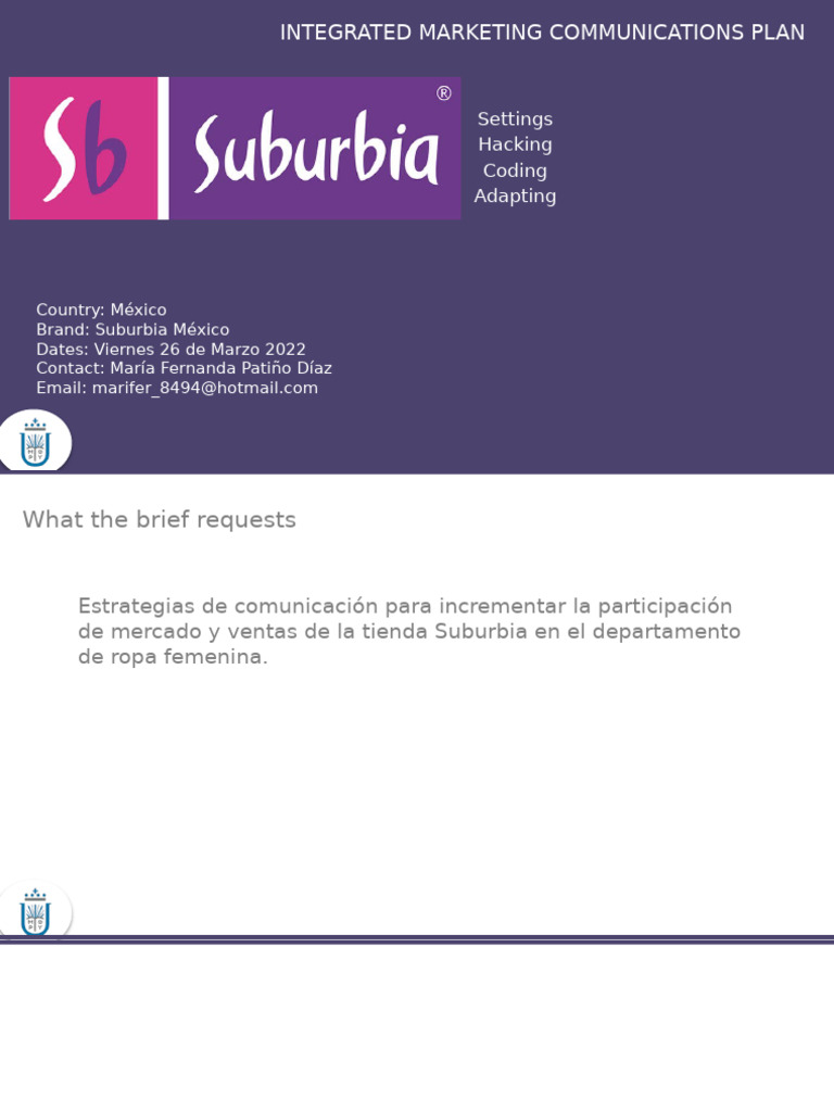 Connexion Plan Template SUBURBIA | PDF