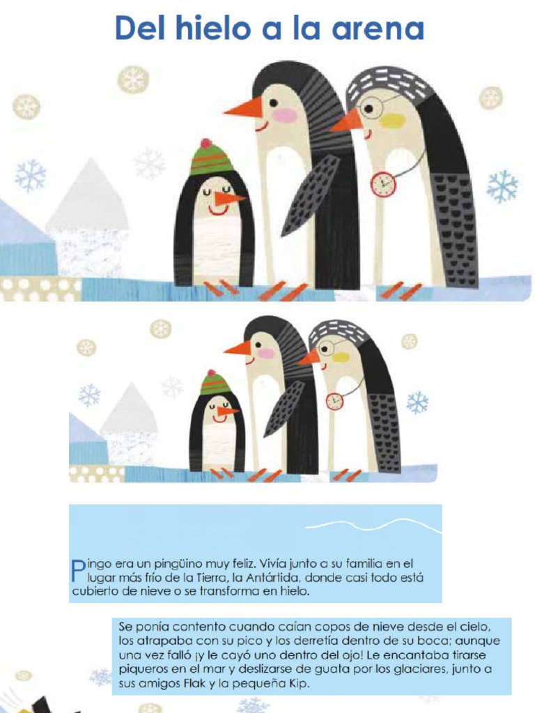 Del Hielo A La Arena (Comprensión Lectora) | PDF