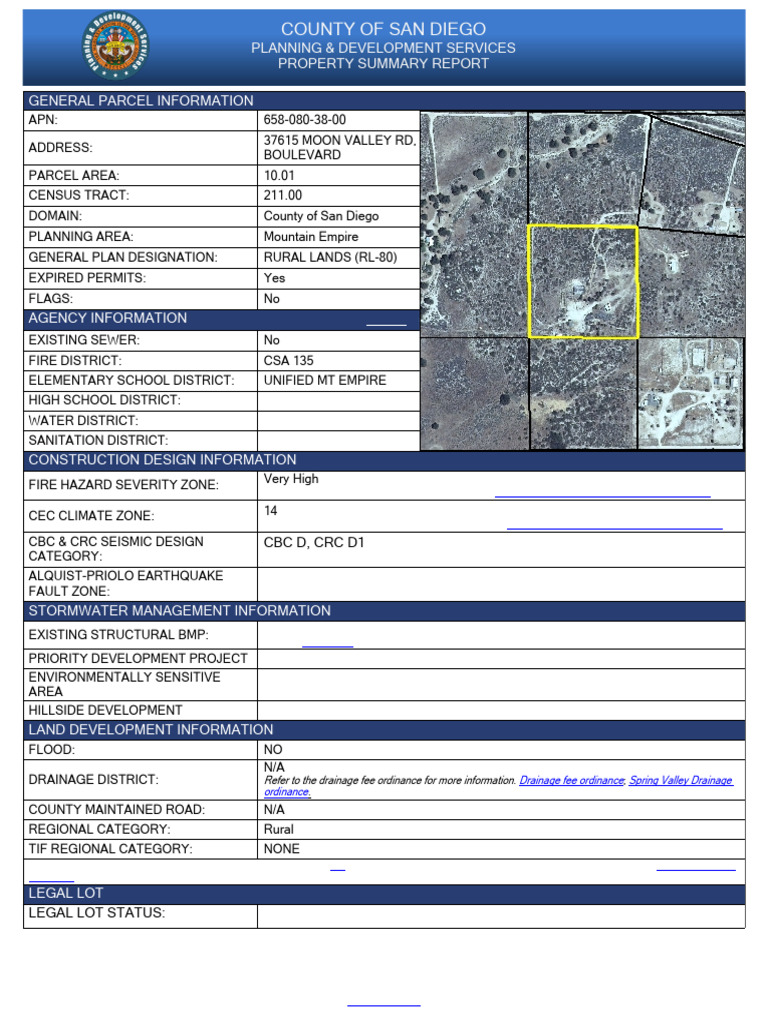 Property Summary Report | PDF