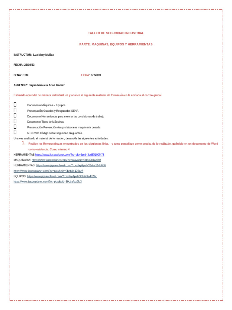 Activ # 1 - Taller Individual | PDF