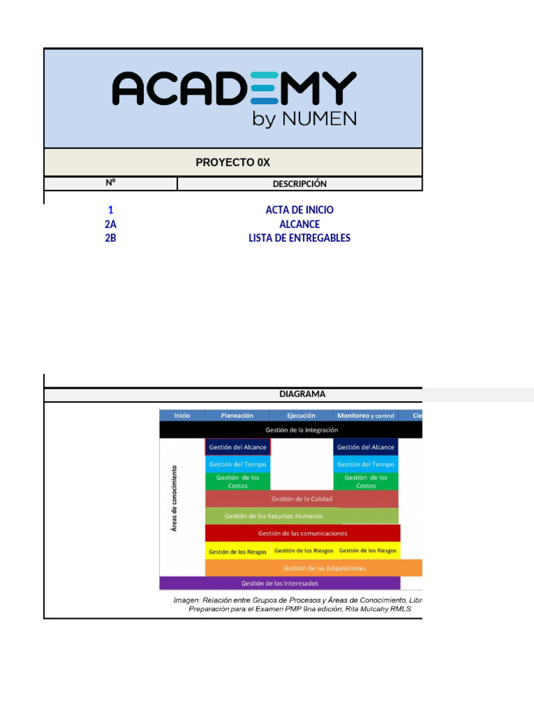 2.2021 Academy PM Acta de Inicio Excel Examen 1 | PDF