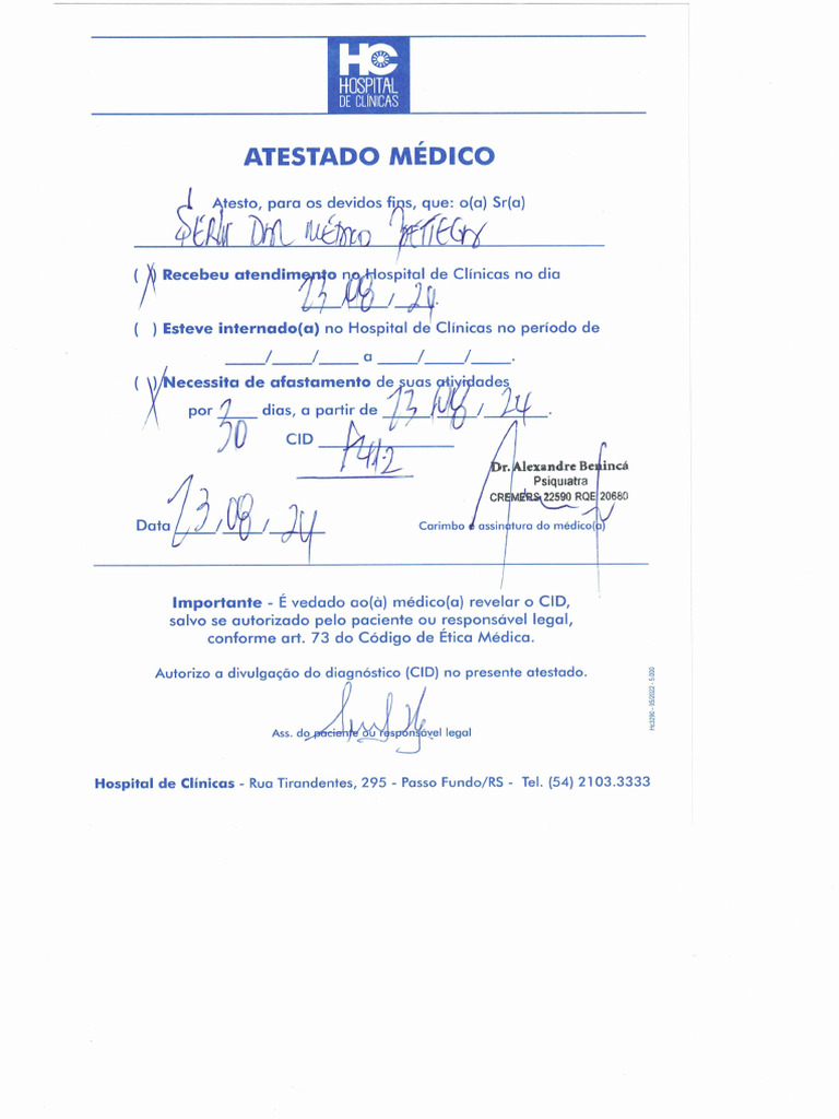 ATESTADO | PDF