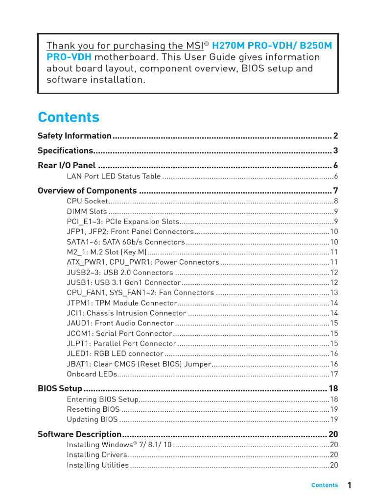 b250m Pro VDH User Guide | PDF