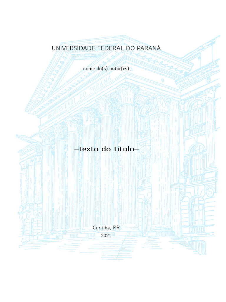 Base para Trabalhos Ufpr | PDF