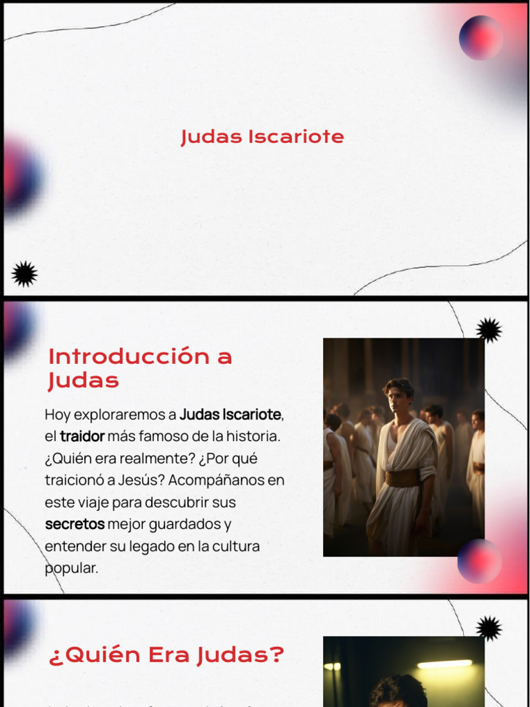 Slidesgo Judas Iscariote El Traidor Mas Famoso de La Historia y Sus Secretos Mejor Guardados ...