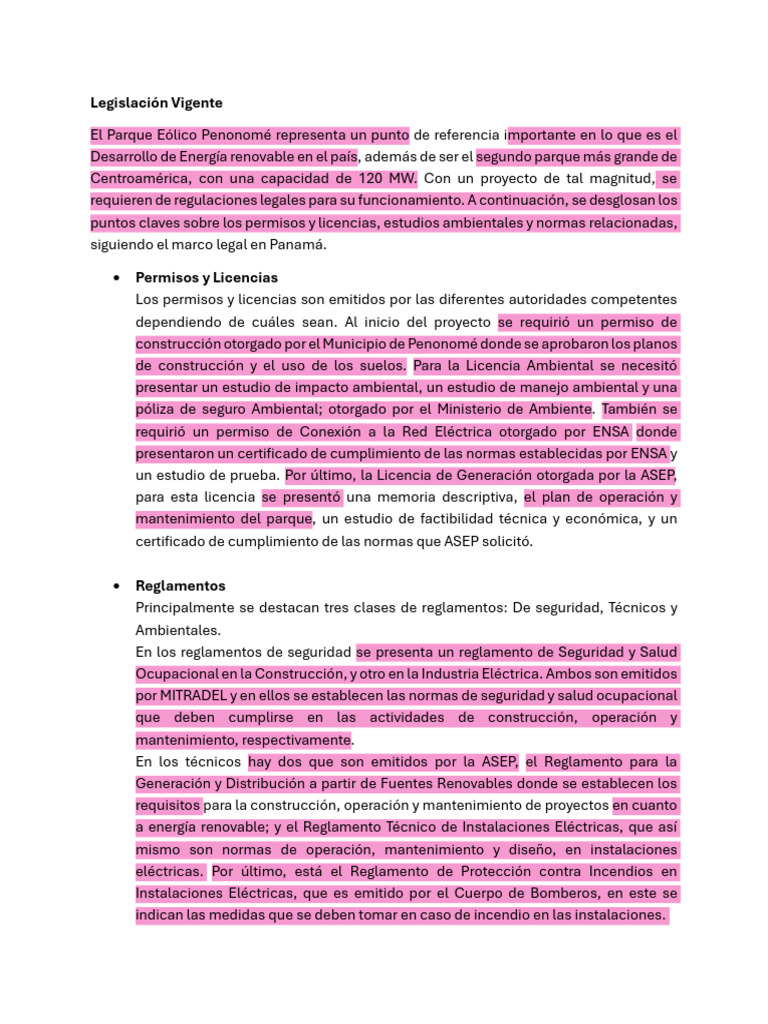 Legislación Vigente | PDF | Evaluación de impacto ambiental | Energía renovable