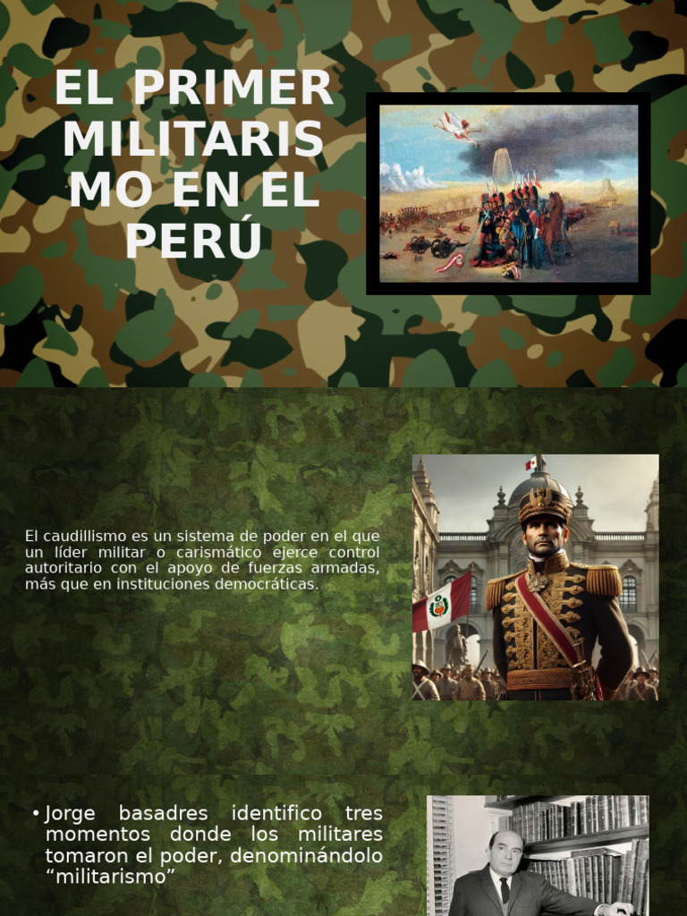 El Primer Militarismo en El Perú | PDF