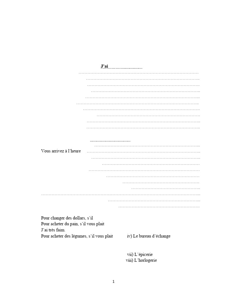 French Form 2 August 2024 Holiday Assignment | PDF