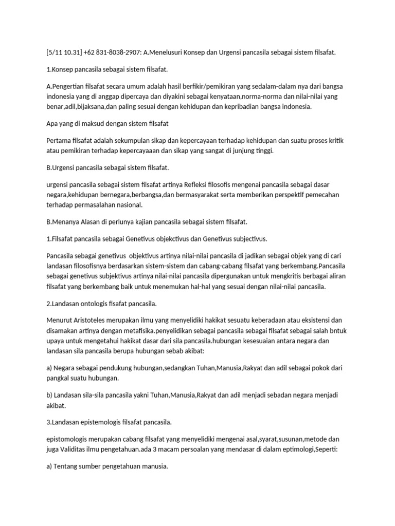 Materi Untuk Ppt Pancasila Kelompok 4 Pdf 