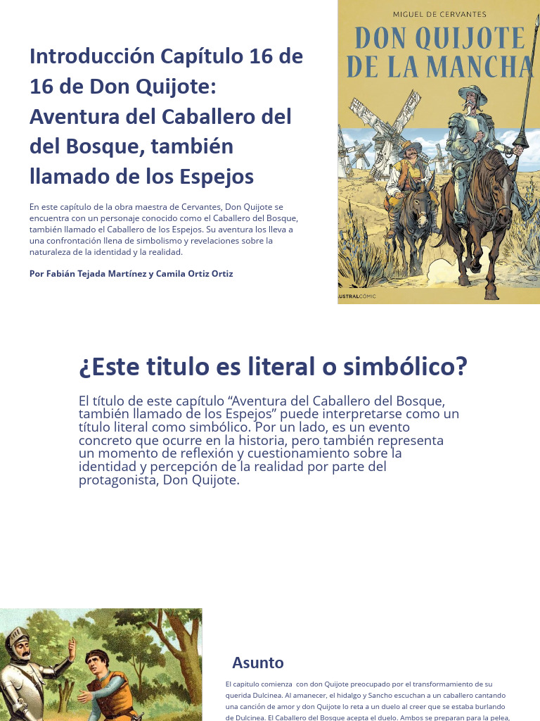 Presentacion Don Quijote | PDF