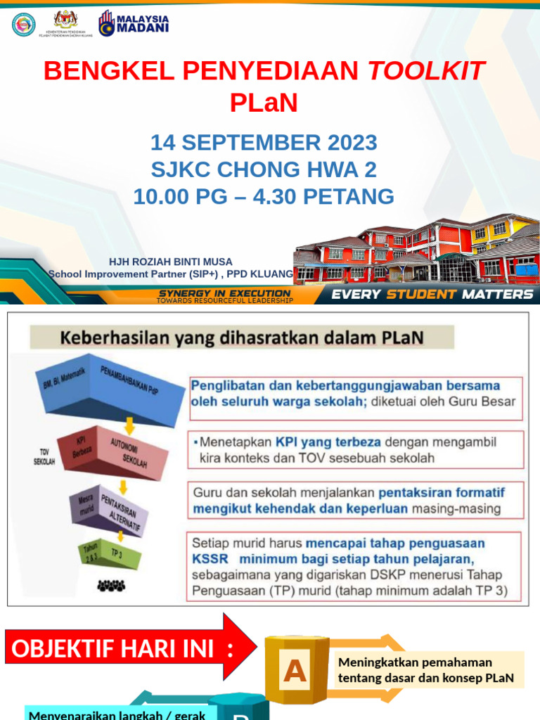 BENGKEL PLaN 14 Sept HJH ROZIAH | PDF