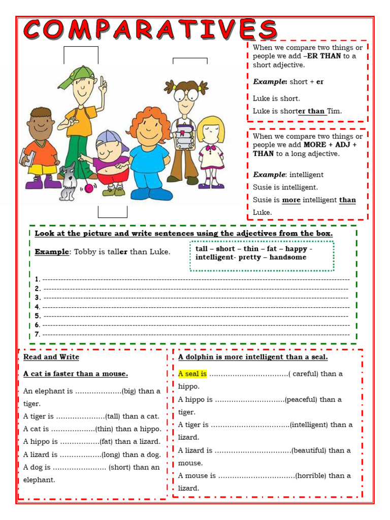 COMPARATIVE WORKSHEET | PDF