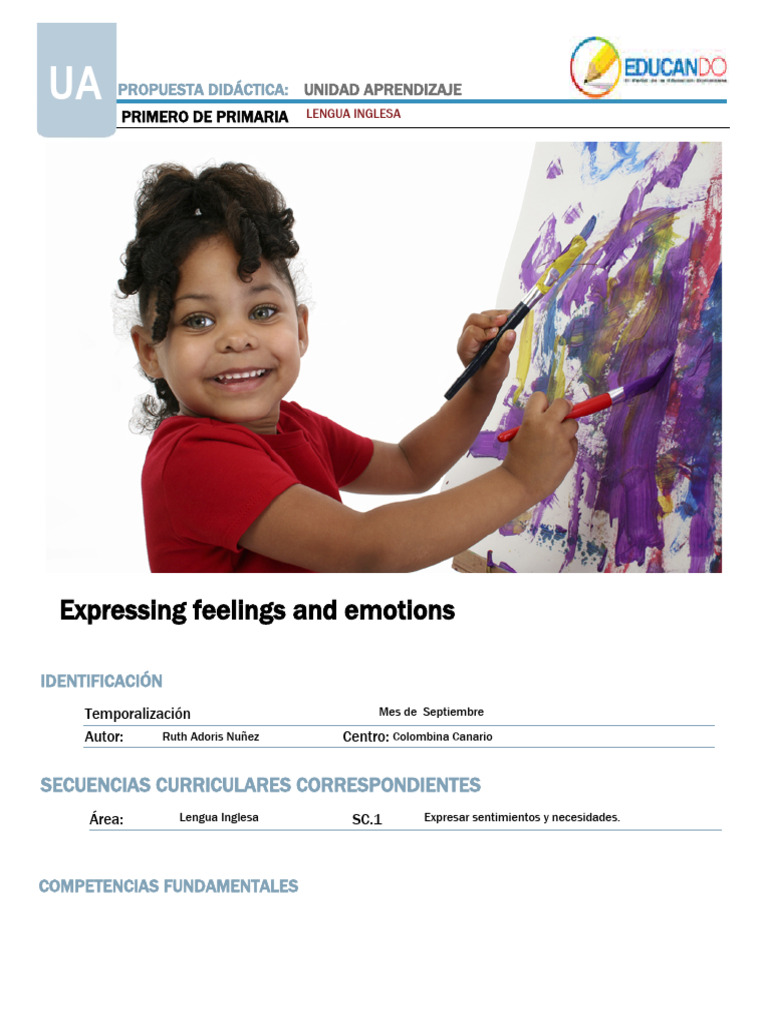 Expressing Feelings and Emotions 6th Grade | PDF
