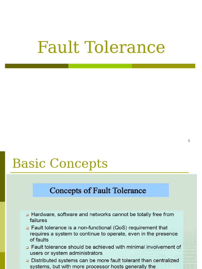 Fault Tolerance | PDF