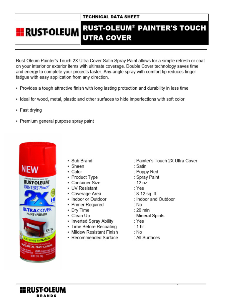 UV Resistant Paint Rust Oleum | PDF