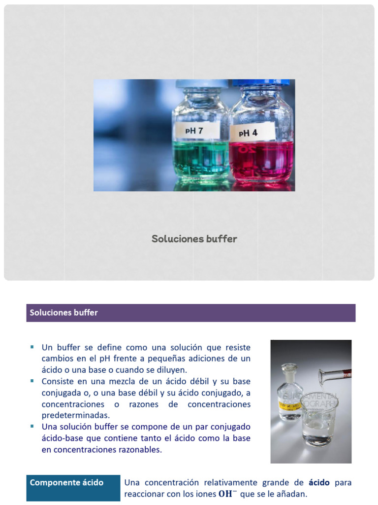 10 - Soluciones Buffer (QUIM182) | PDF | Solución tampón | Ph