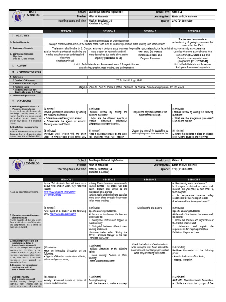 Els DLL Week 6 Final | PDF