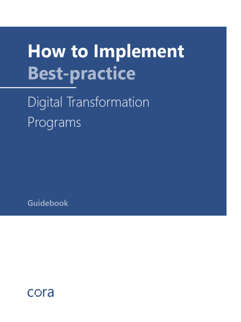 Best Practice Digital Transformation | PDF