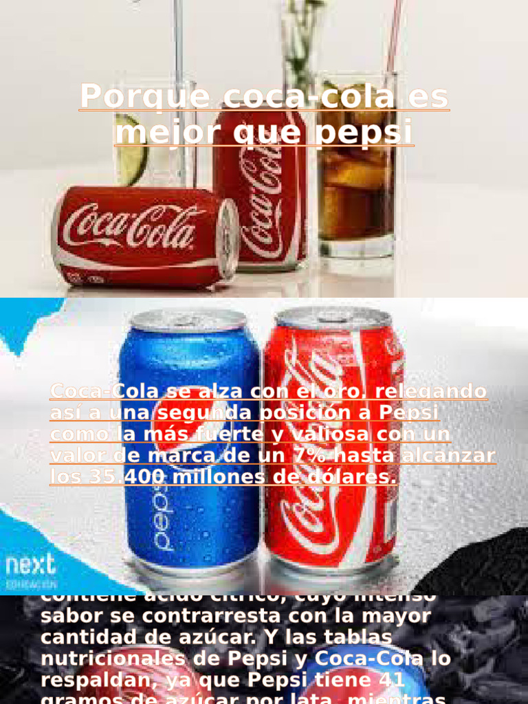 Porque Coca-Cola Es Mejor Que Pepsi | PDF
