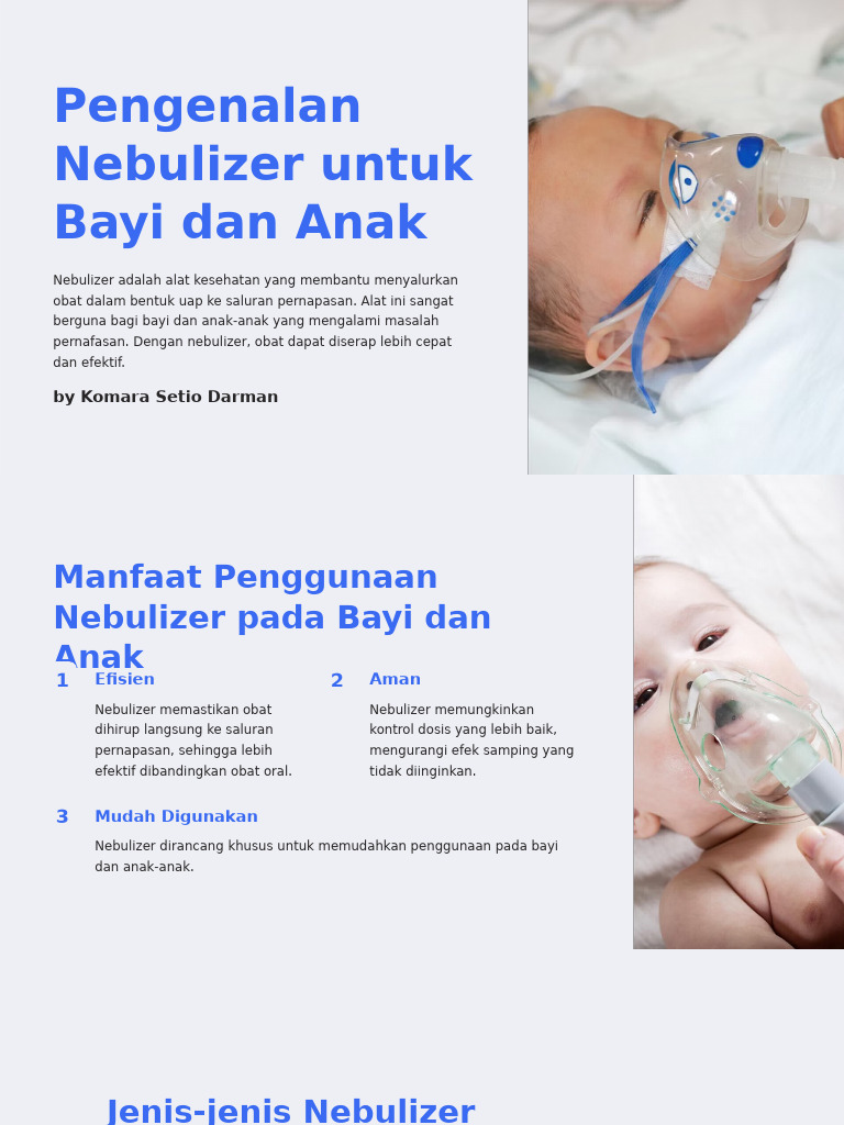 Pengenalan Nebulizer Untuk Bayi Dan Anak | PDF | Kesehatan Holistik