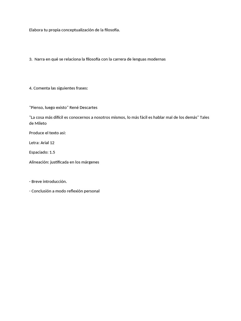 Elabora Tu Propia Conceptualización de La Filosofía | PDF