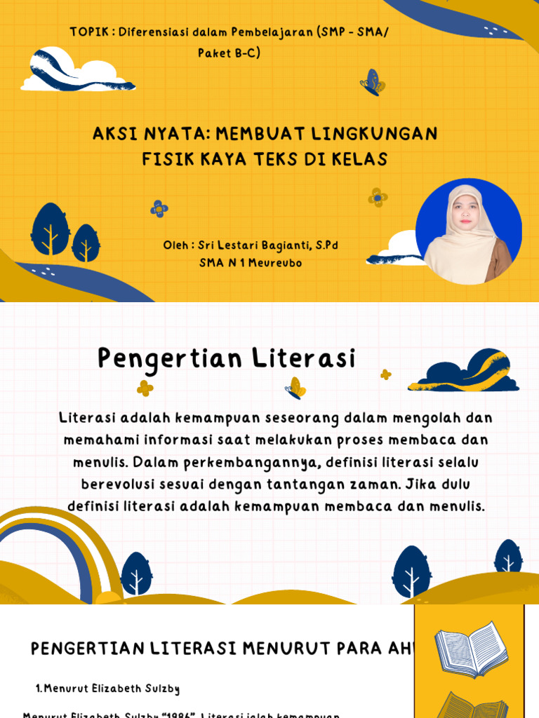 Membuat Lingkungan Fisik Kaya Teks Di Kelas - Sri Lestari | PDF