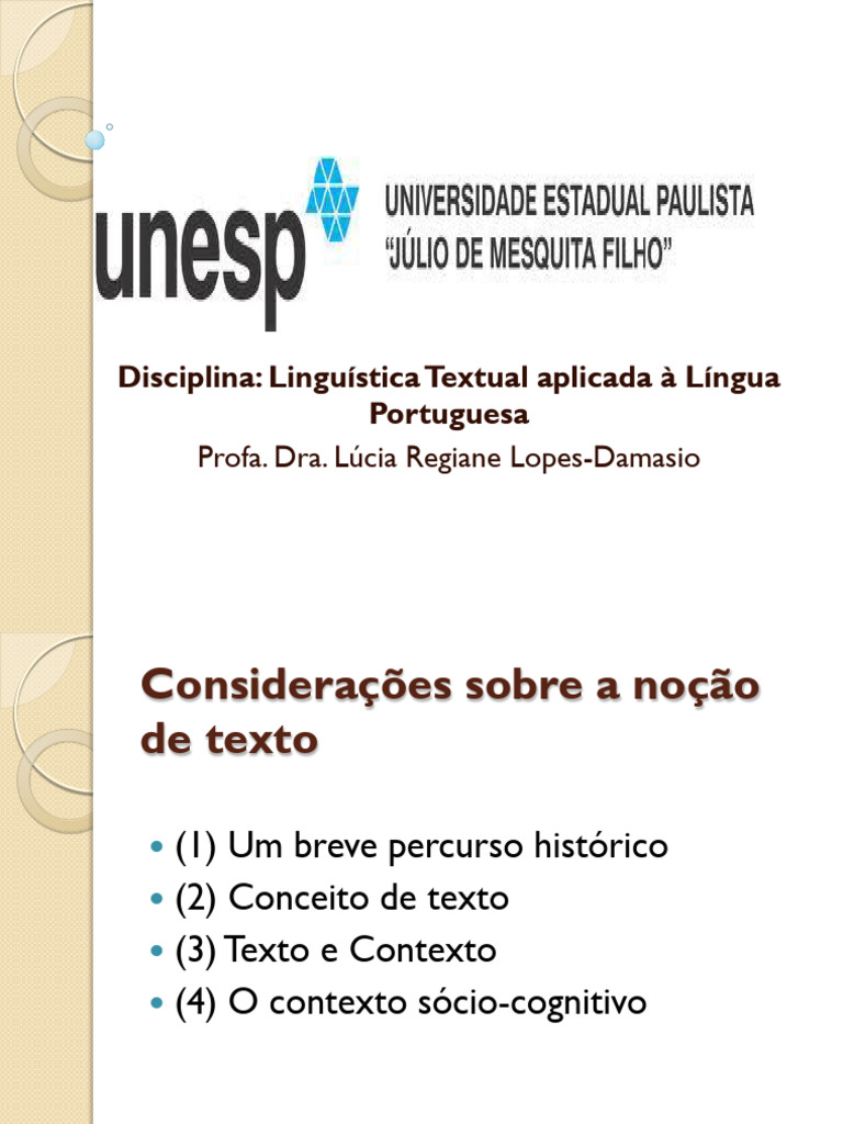 Linguística Textual | PDF