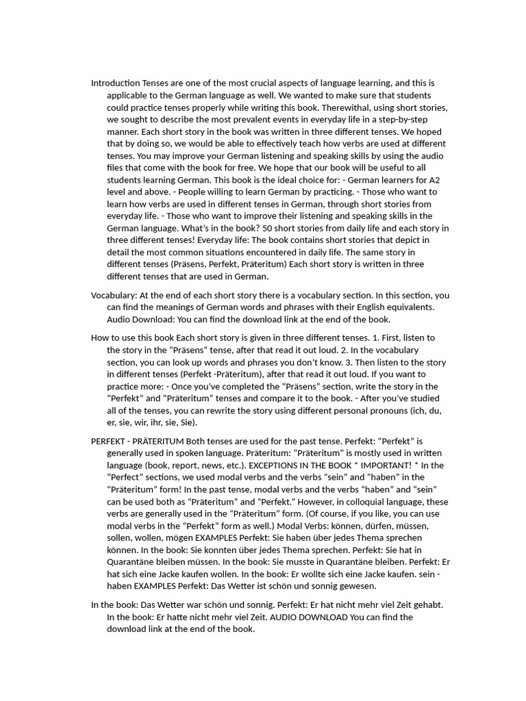 100 German Short Stories | PDF