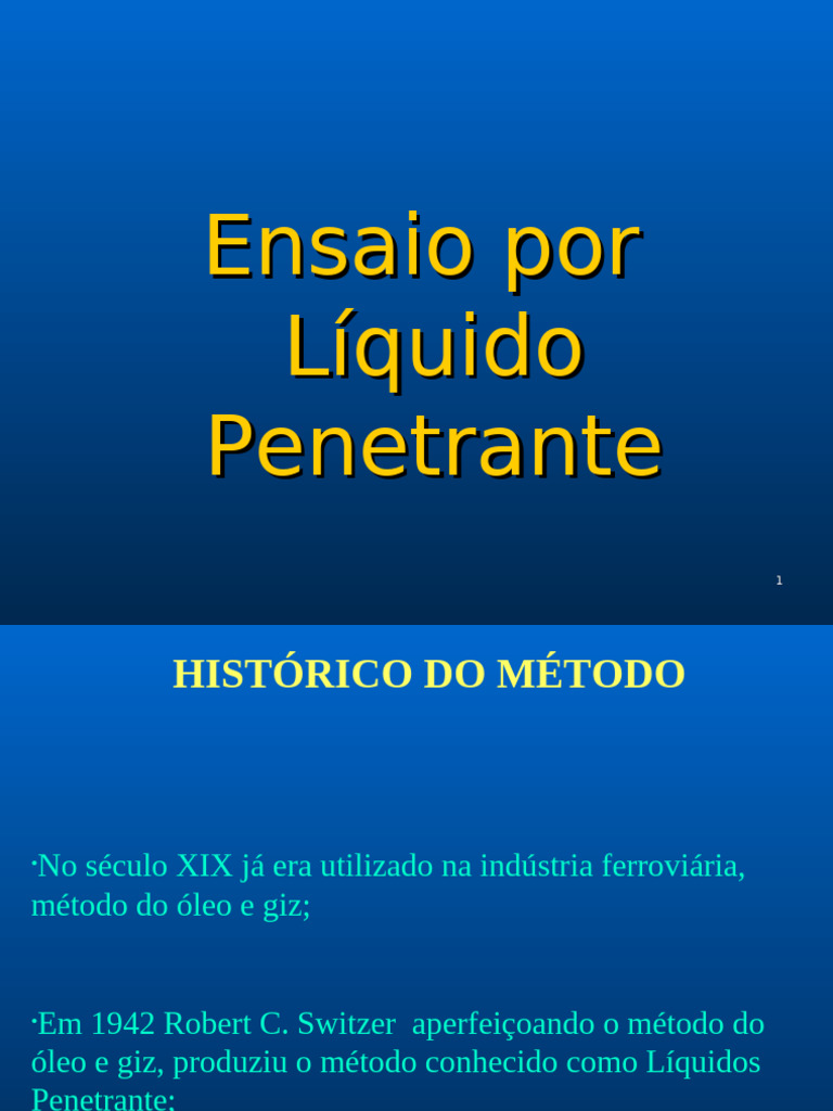 Ensaio Por Líquido Penetrante | PDF