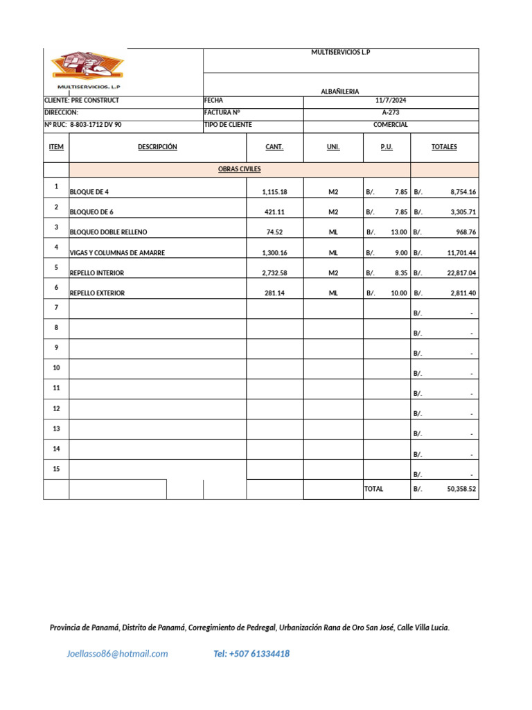 Propuesta para Pre Construct | PDF Propuesta para Pre Construct | PDF