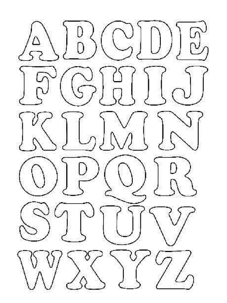 Moldes de Letras | PDF