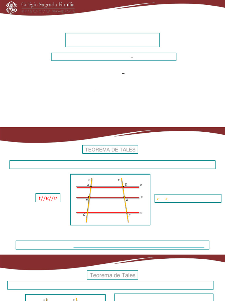 Teorema de Tales | PDF