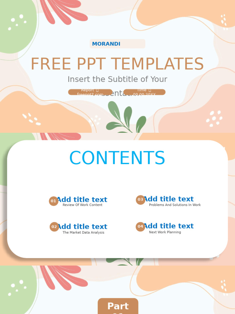 Morandi Color Business PPT Template | PDF