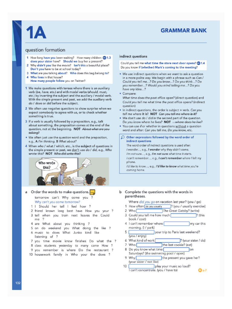 1A Grammar Bank & Communication | PDF