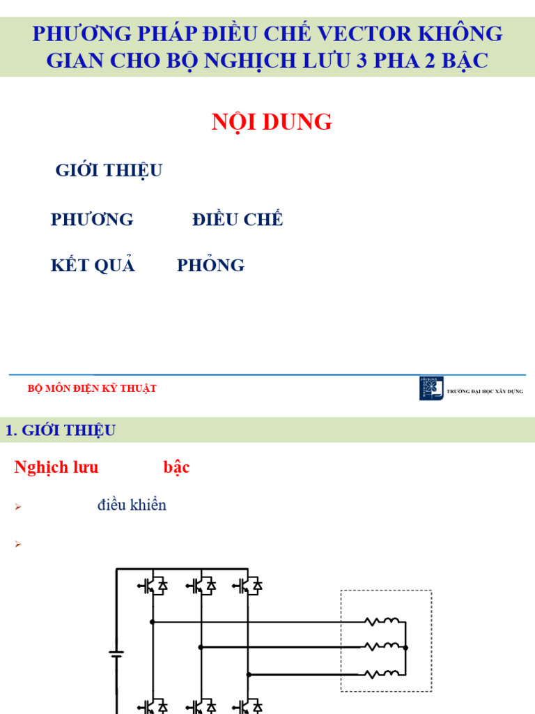 SVM For Two-Level Three-Phase VSI | PDF