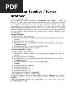 9 Resetear Tambor Toner Brother | PDF | Impresora (Computación) | Hardware de la computadora