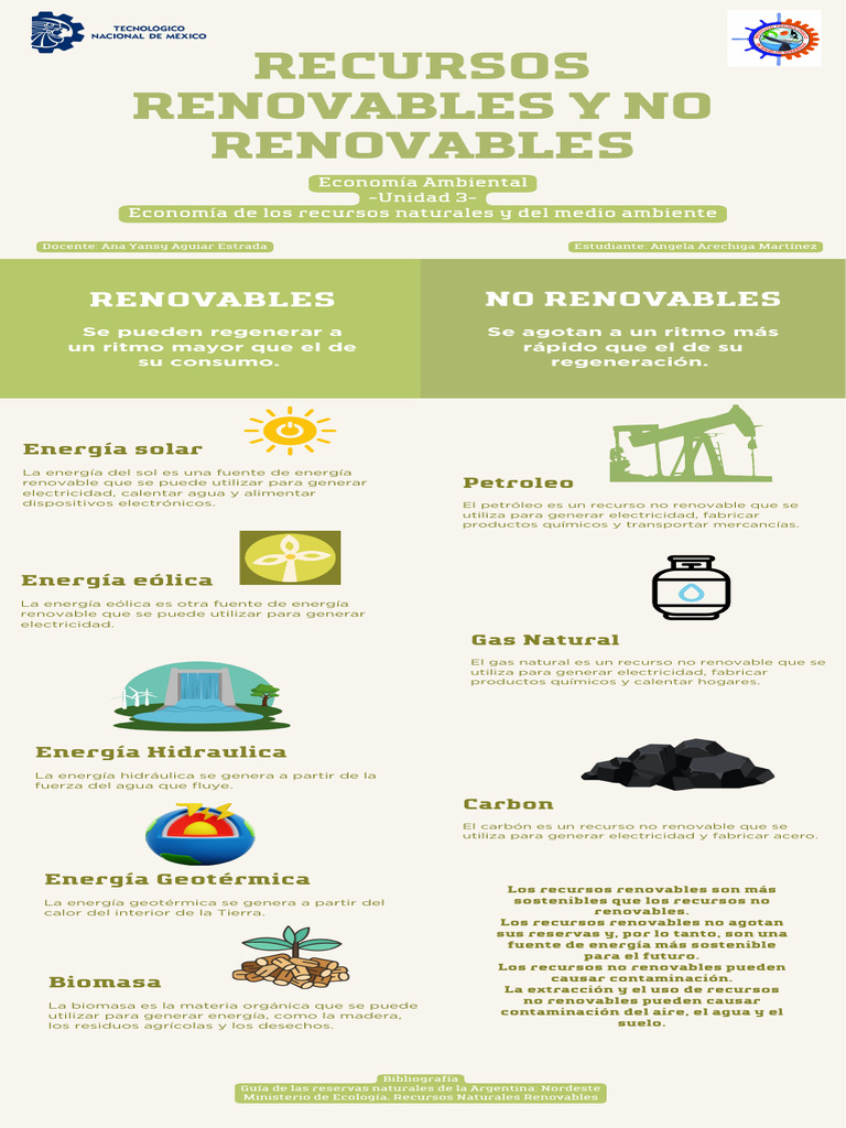 Recursos Renovables y No Renovables | PDF
