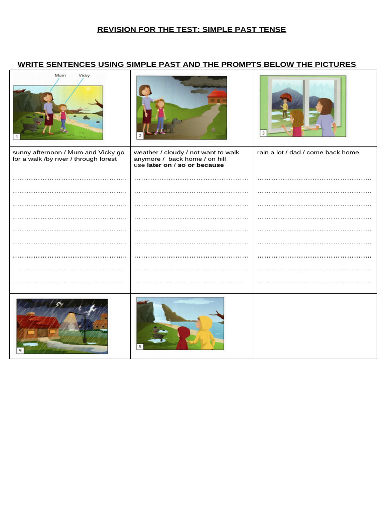 Simple Past Story Sequence | PDF
