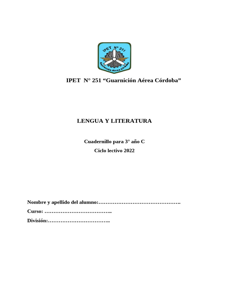 Cuadernillo 3 Año Pdf