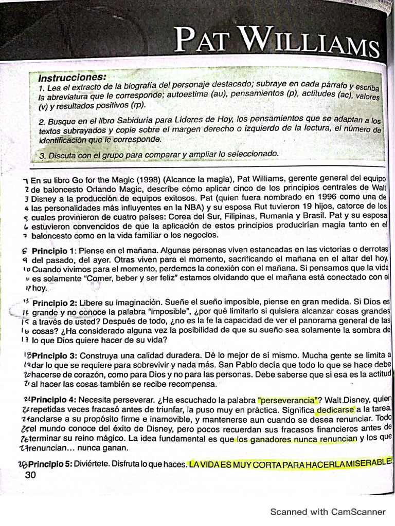 Personajes Destacados Libro Desarrollo H | PDF