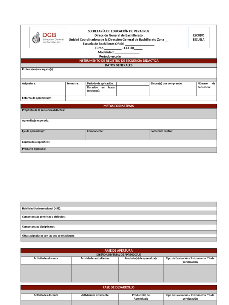 Secuencia DGB Ver 2 2021 | PDF