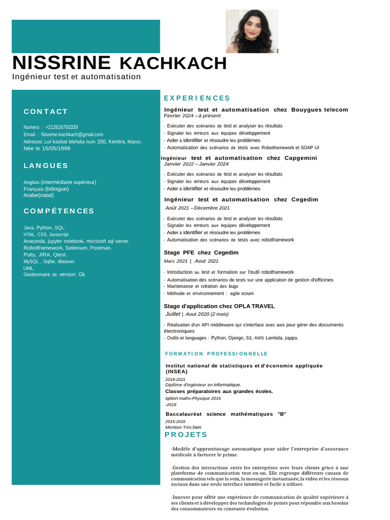 CV Nissrine Kachkach | PDF