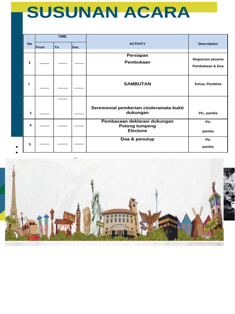 Dek SUSUNAN ACARA | PDF