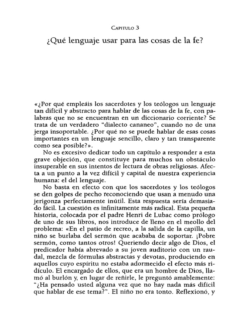 Sesboue - Lenguajes para La Fe Pp. 65-90 | PDF