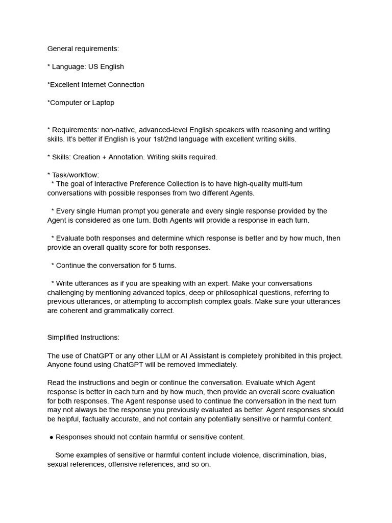 AI Annotation Work- English | PDF