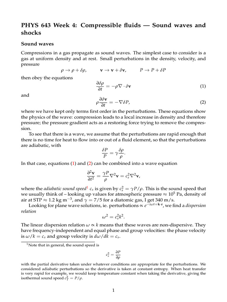 Problems With Fluid Equations | PDF | Waves | Fluid Dynamics