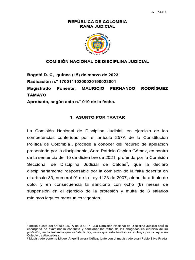 Corroboraciones Perifã© Ricas CNDJ en 1123 | PDF